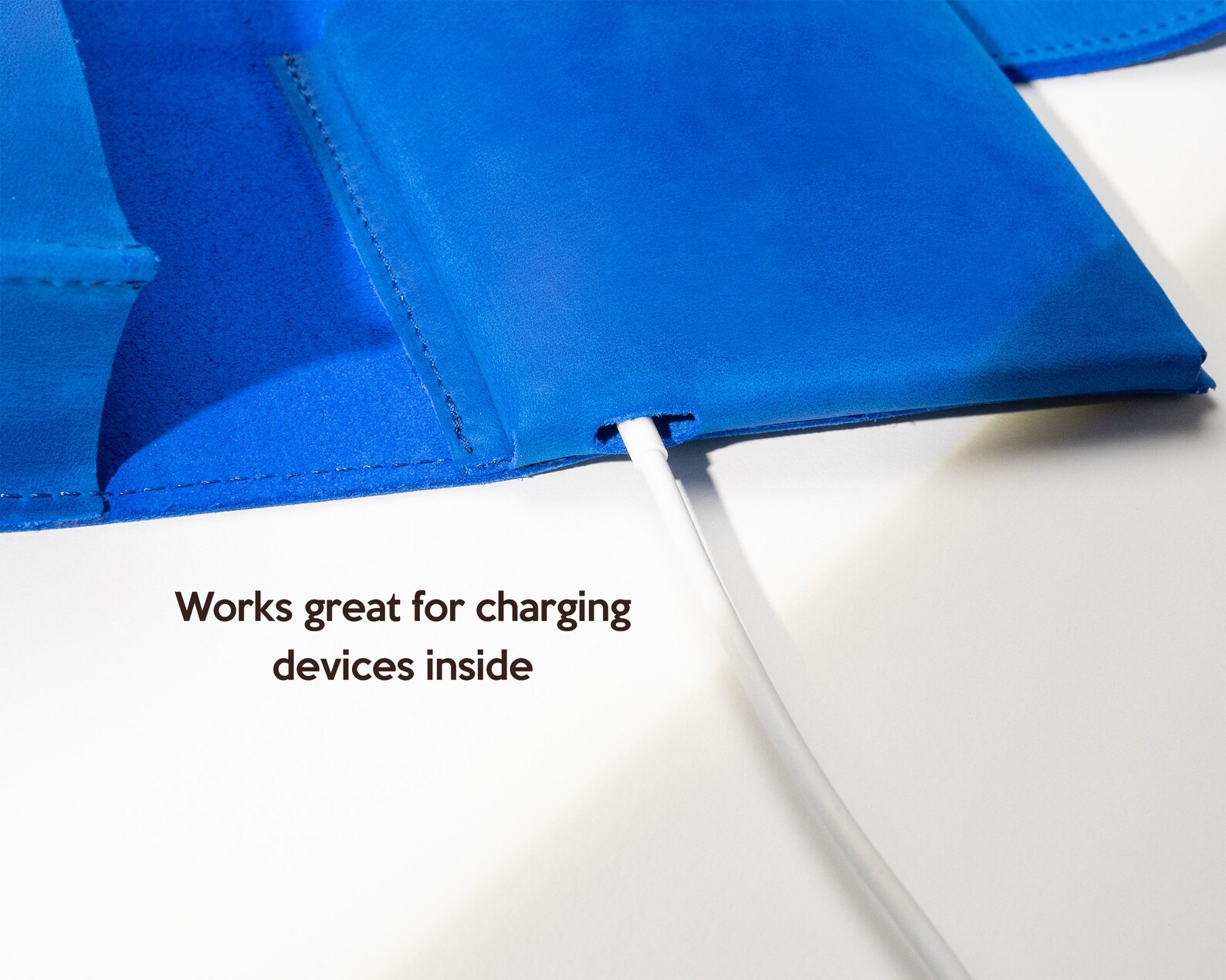 Leather Cable Organizer Personalized Cable Organizer. Travel - Etsy