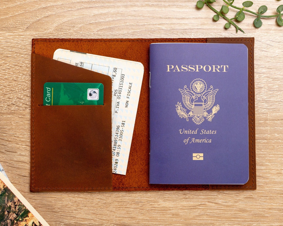 Graduation Gifts Passport, Personalized Passport Cover, Leather ...