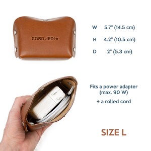 Personalized Travel Cable Organizer, Leather Tech Organizer, Christmas ...