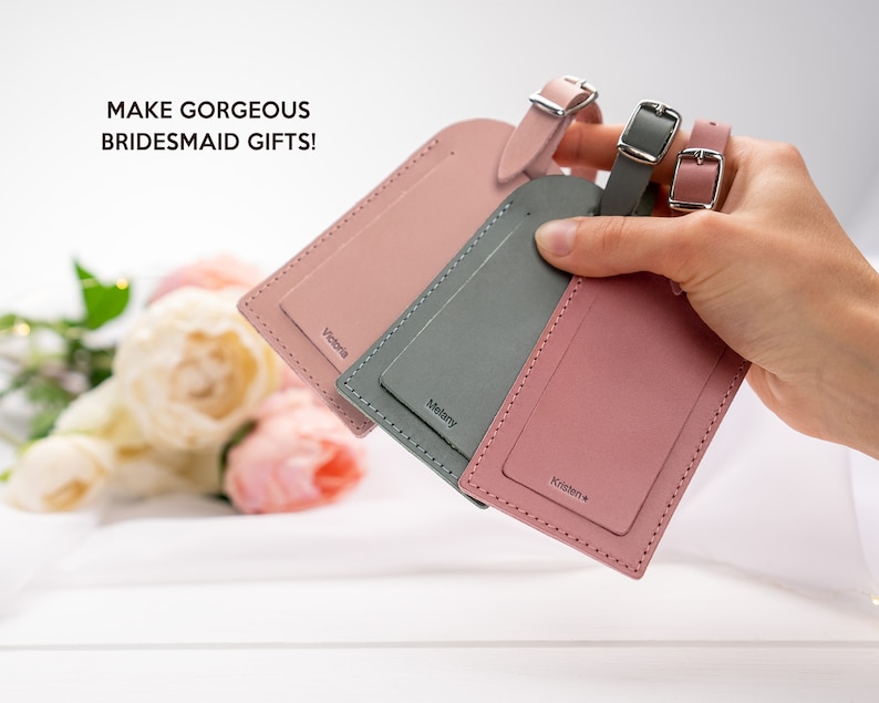 Leather Luggage Tags Leather Engraved Luggage Tag Luggage - Etsy