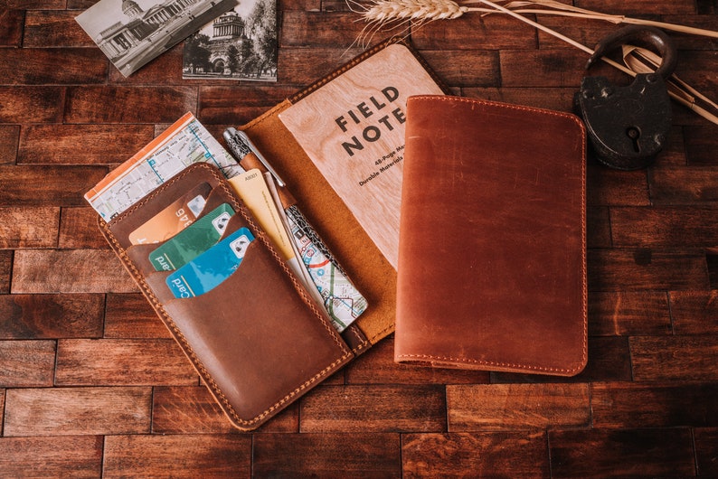 Leather Journal Refillable Handmade Journal Field Notes - Etsy