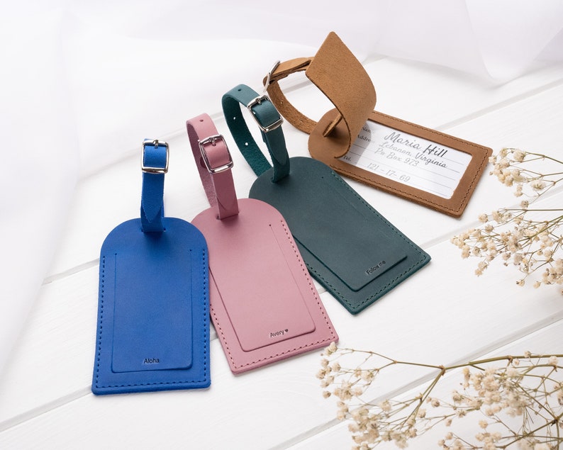 Personalized Luggage Tag Leather Luggage Tags Luggage Tags - Etsy