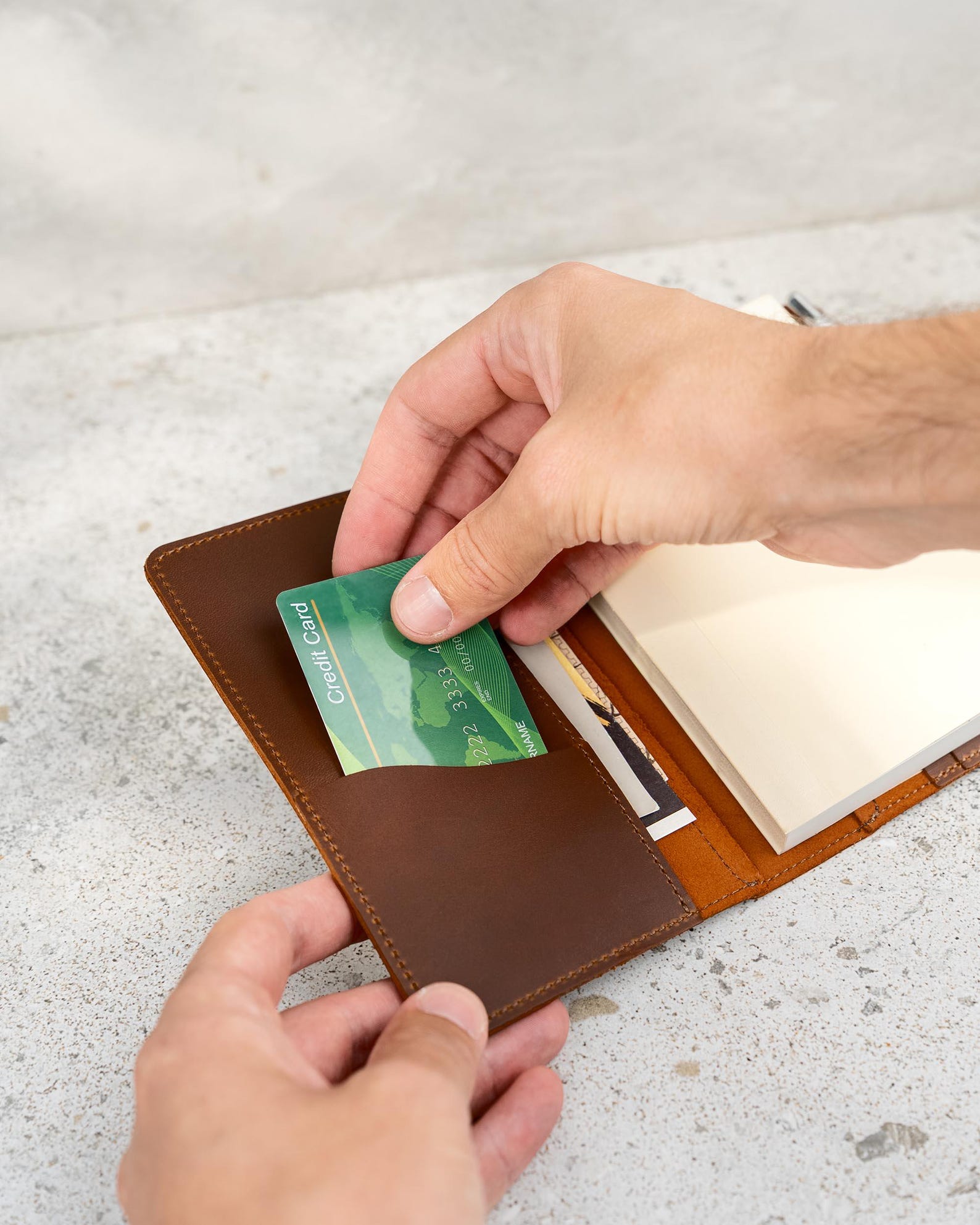 Personalized A6 Leather Planner Cover — Refillable Journal - Etsy