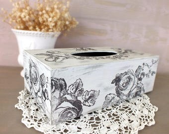 Farmhouse tissue box | Etsy