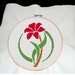 Red Flower Cross Stitch Pattern- Modern Cross Stitch Pattern -flower ...