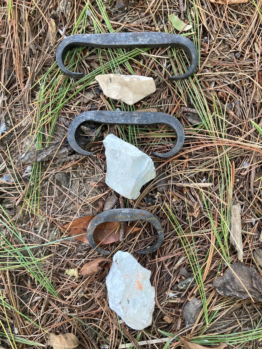 Hand Forged Hand Made Primitive Fire Starting Flint and Steel Flint ...