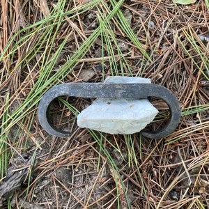 Hand Forged Hand Made Primitive Fire Starting Flint and Steel Flint ...