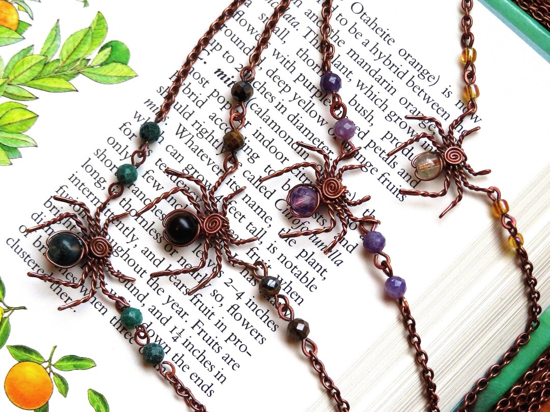 Gemstone Spider Chokers, Crystal Spider Necklace, Gothic Spider Choker ...
