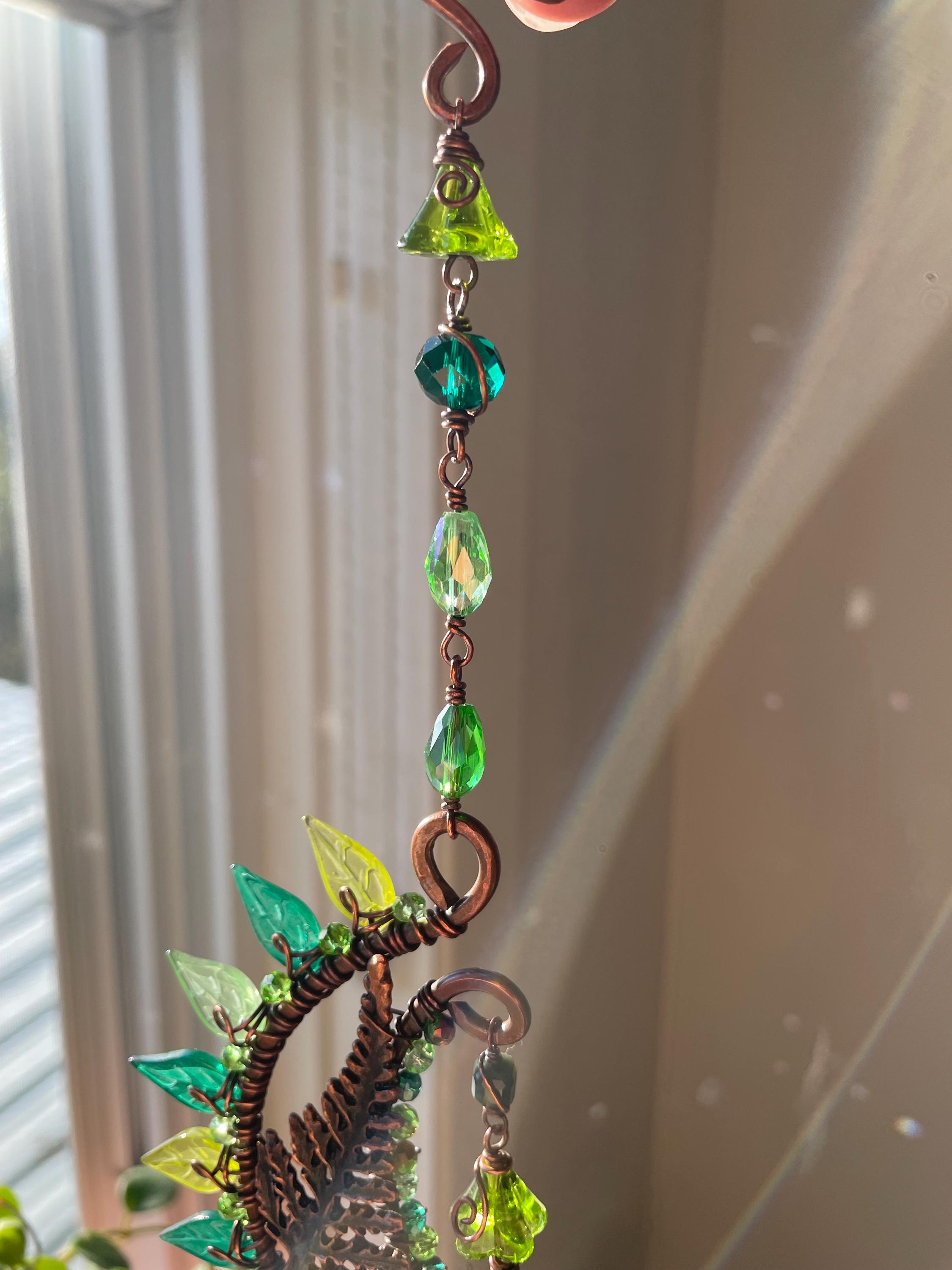 Forest Fairy Mooncatcher, Leafy Moon Decor, Fairycore, Tinkerbell Decor ...