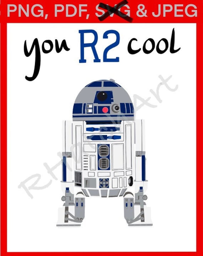 R2-D2 Valentine You R2 Cool - Etsy