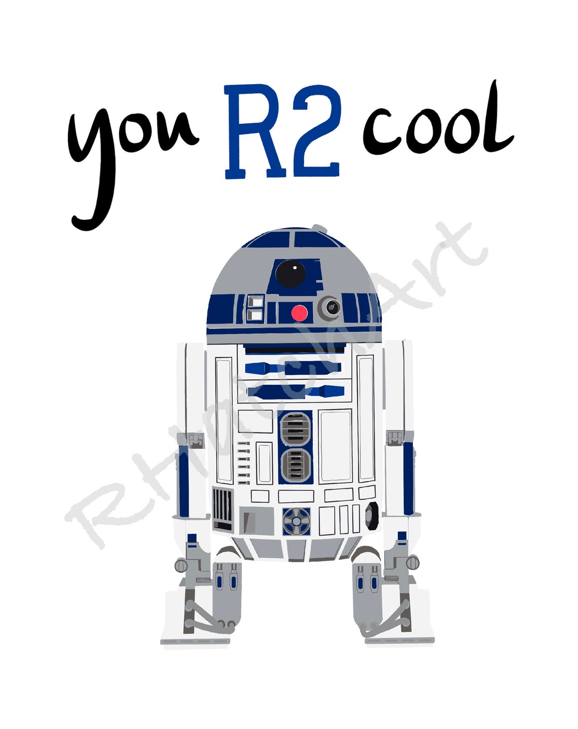 R2-D2 Valentine You R2 Cool - Etsy