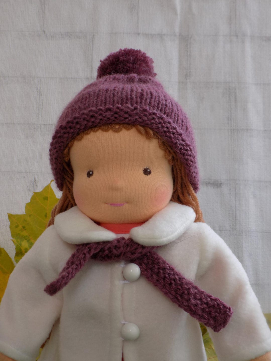 Soft Waldorf Doll 13 Inches Brown Eyes Blonde Hair - Etsy