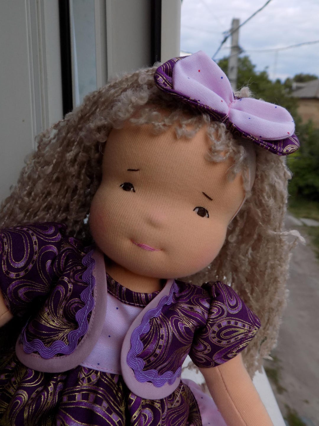 Soft Waldorf Doll Brown Eyes Blonde 14 Inch - Etsy