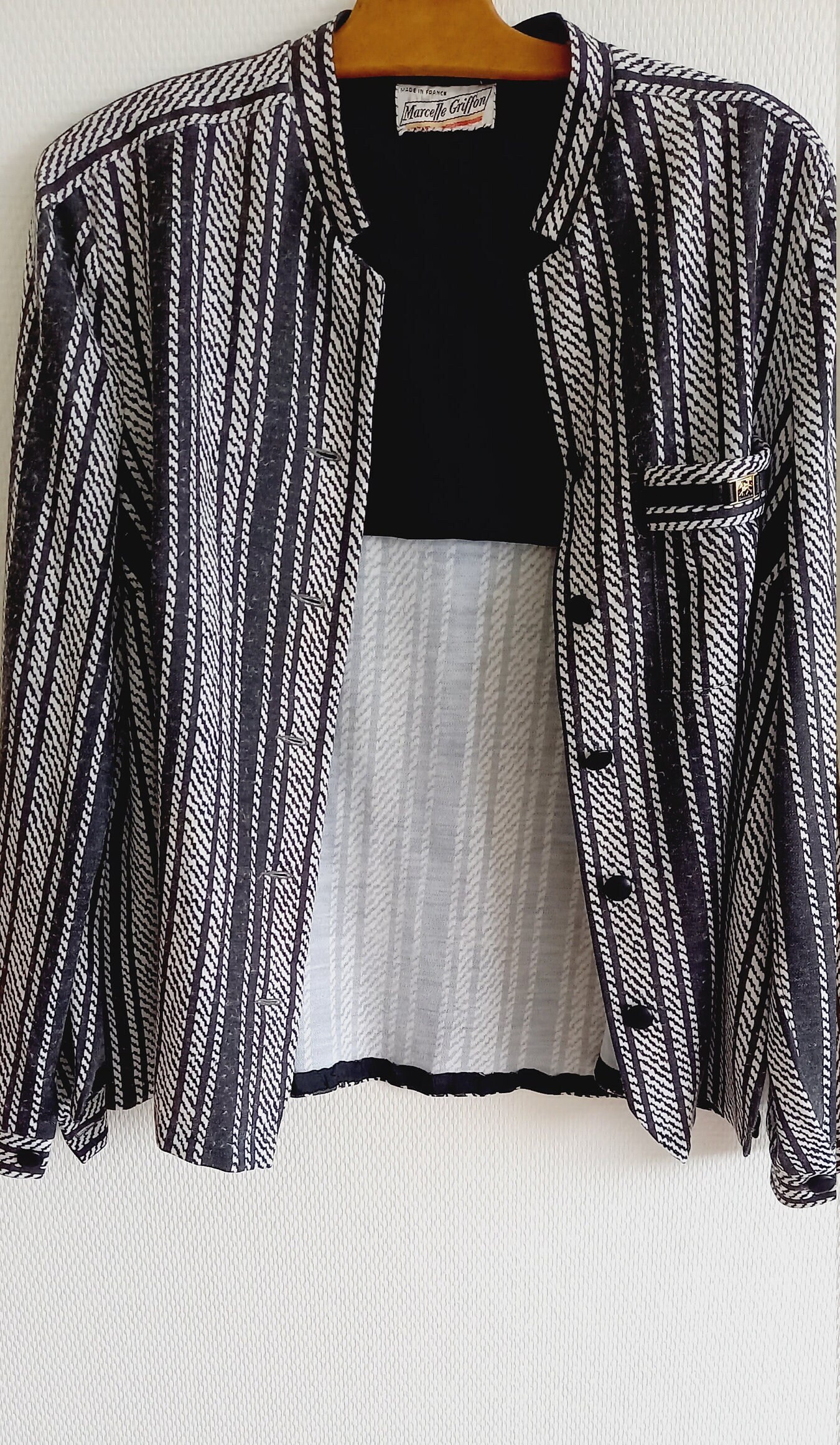 Veste Chemisier marcelle Griffon///vintage 80's ///made in France - Etsy