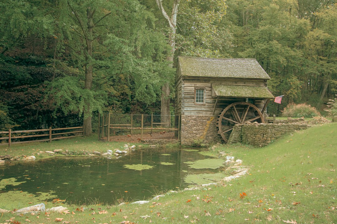 Autumn Mill Photography,rustic Country Home Art,foliage,fall Home Decor ...