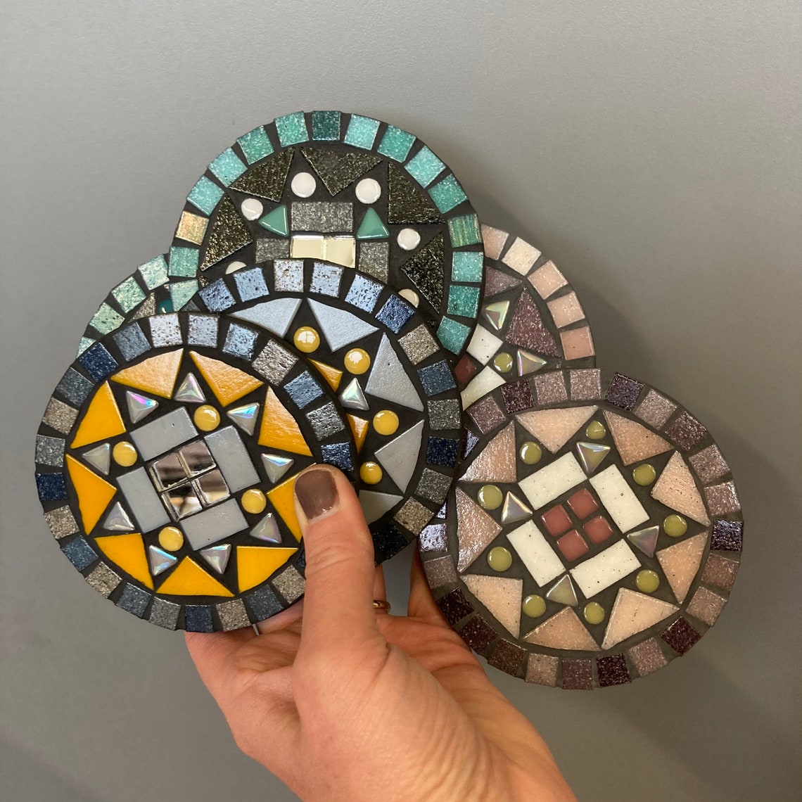 Pretty Pastel Mosaic Coaster Kit Ideal Gift Make Your Own. | Etsy