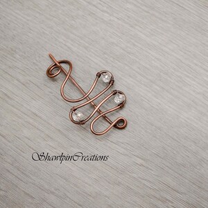 Antique Copper Shawl Pin,antique Copper Crystal Pin,copper Shawl Pin ...