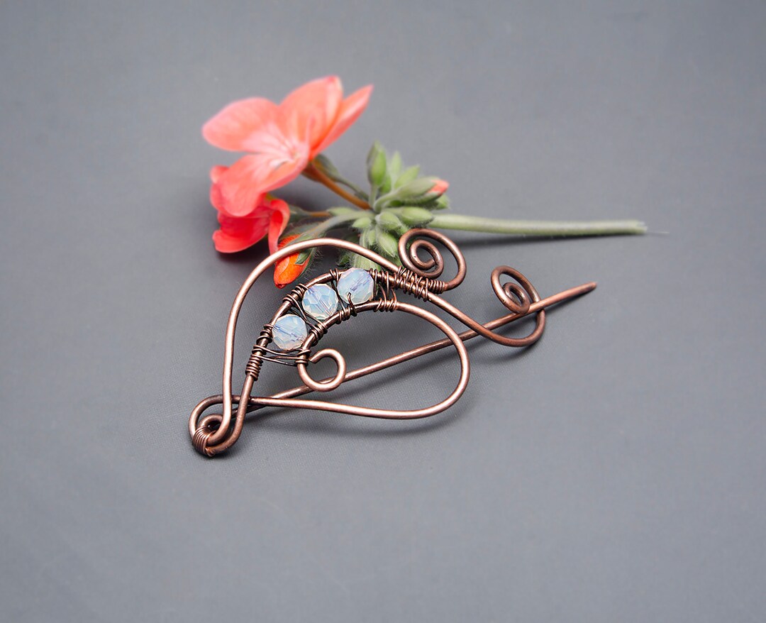 Antique Copper Shawl Pin,antique Copper Shawl Pin ,shawl Brooch,sweater ...
