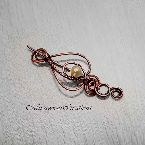Wire Shawl Pin - Etsy