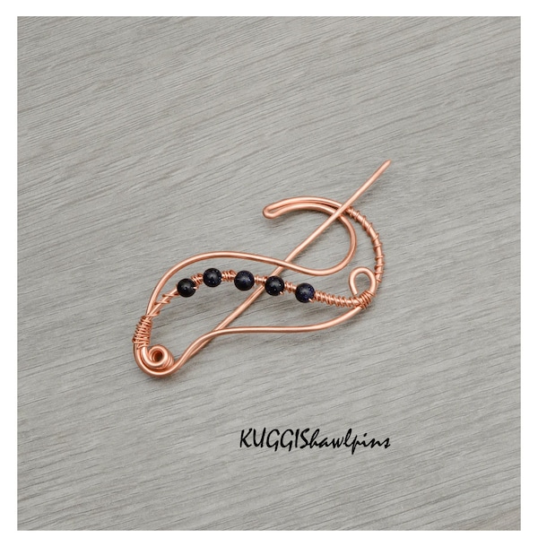 Copper Shawl Pin - Etsy