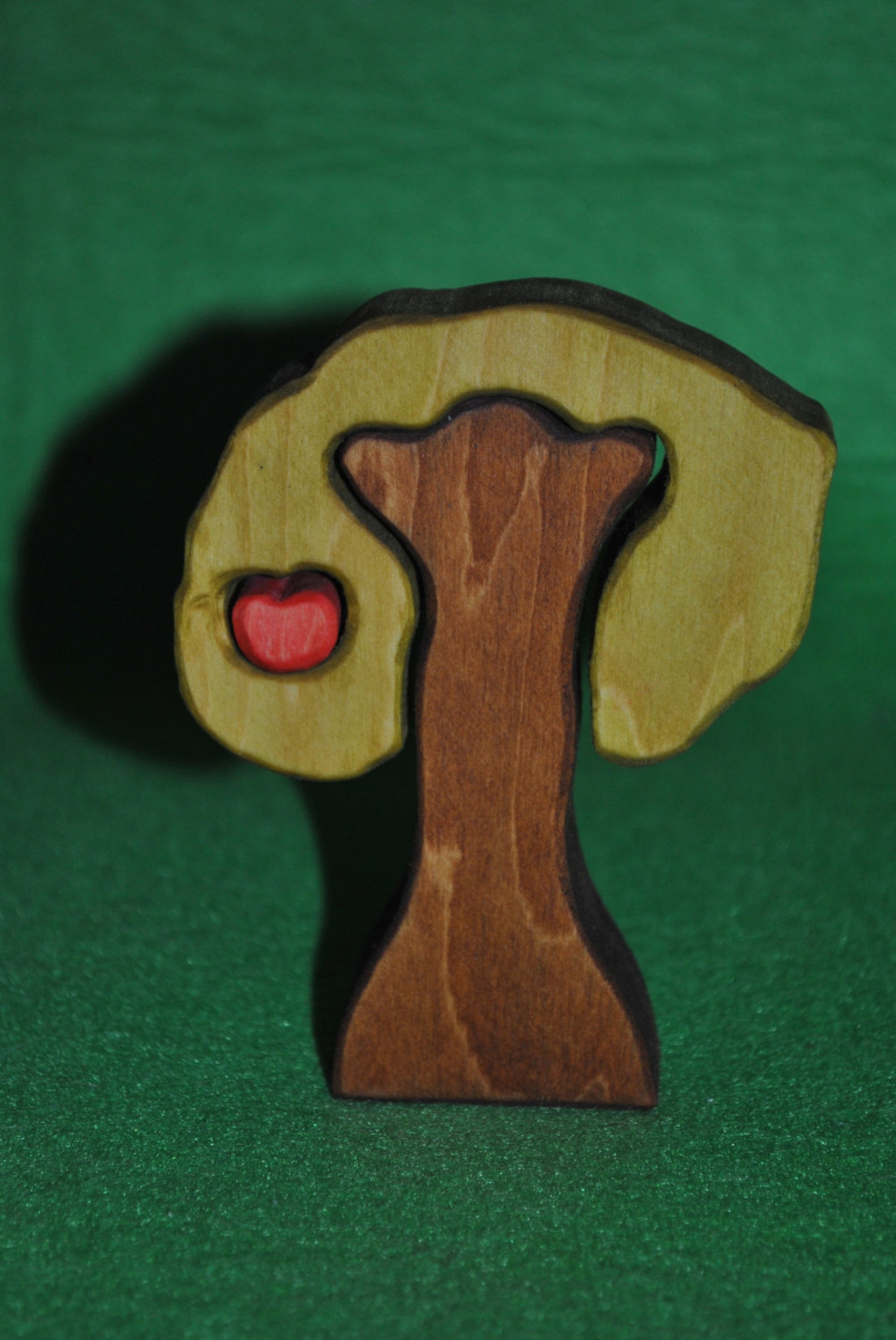 Puzzle bird on Apple Tree Wood Puzzle Wooden - Etsy