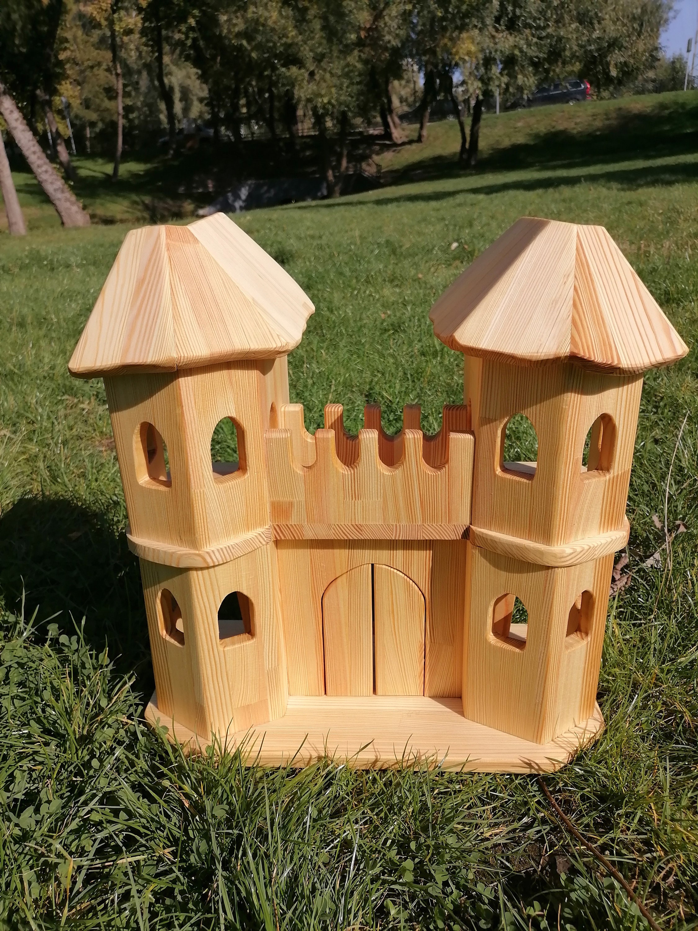 Wood Dollhouse Castle