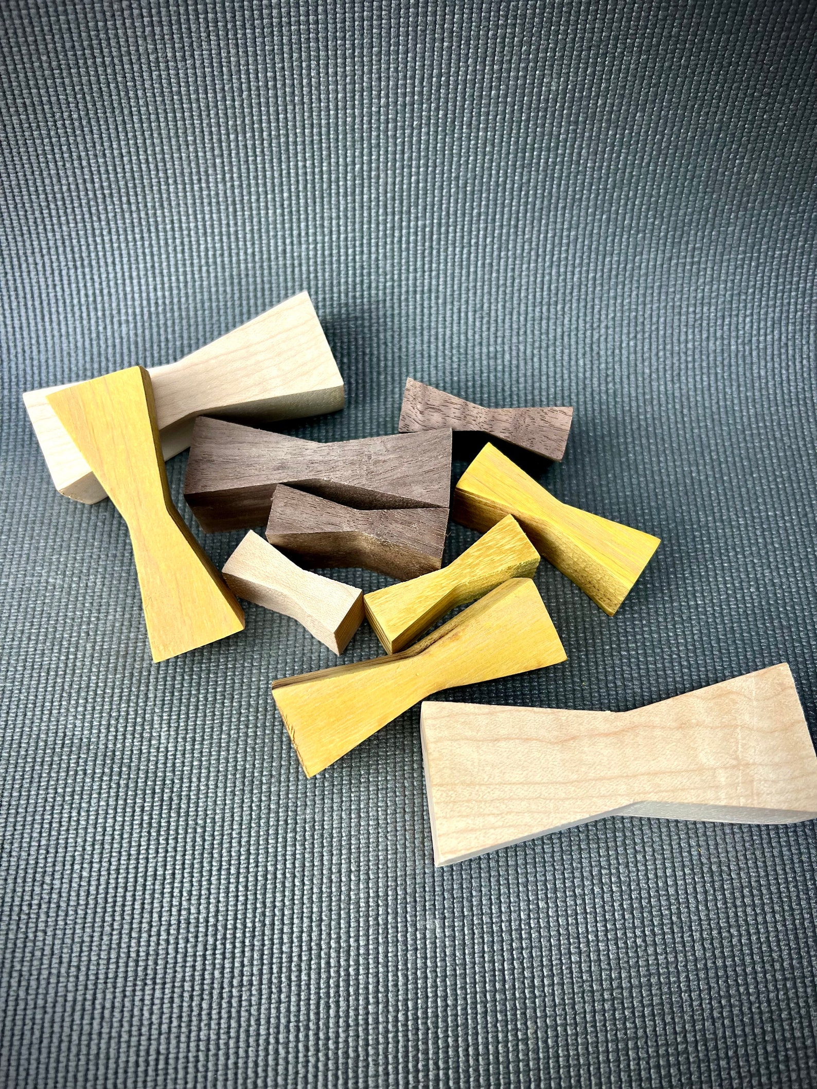 10 Hardwood Bowtie Inserts. Wood Inlays-10 Pack - Etsy