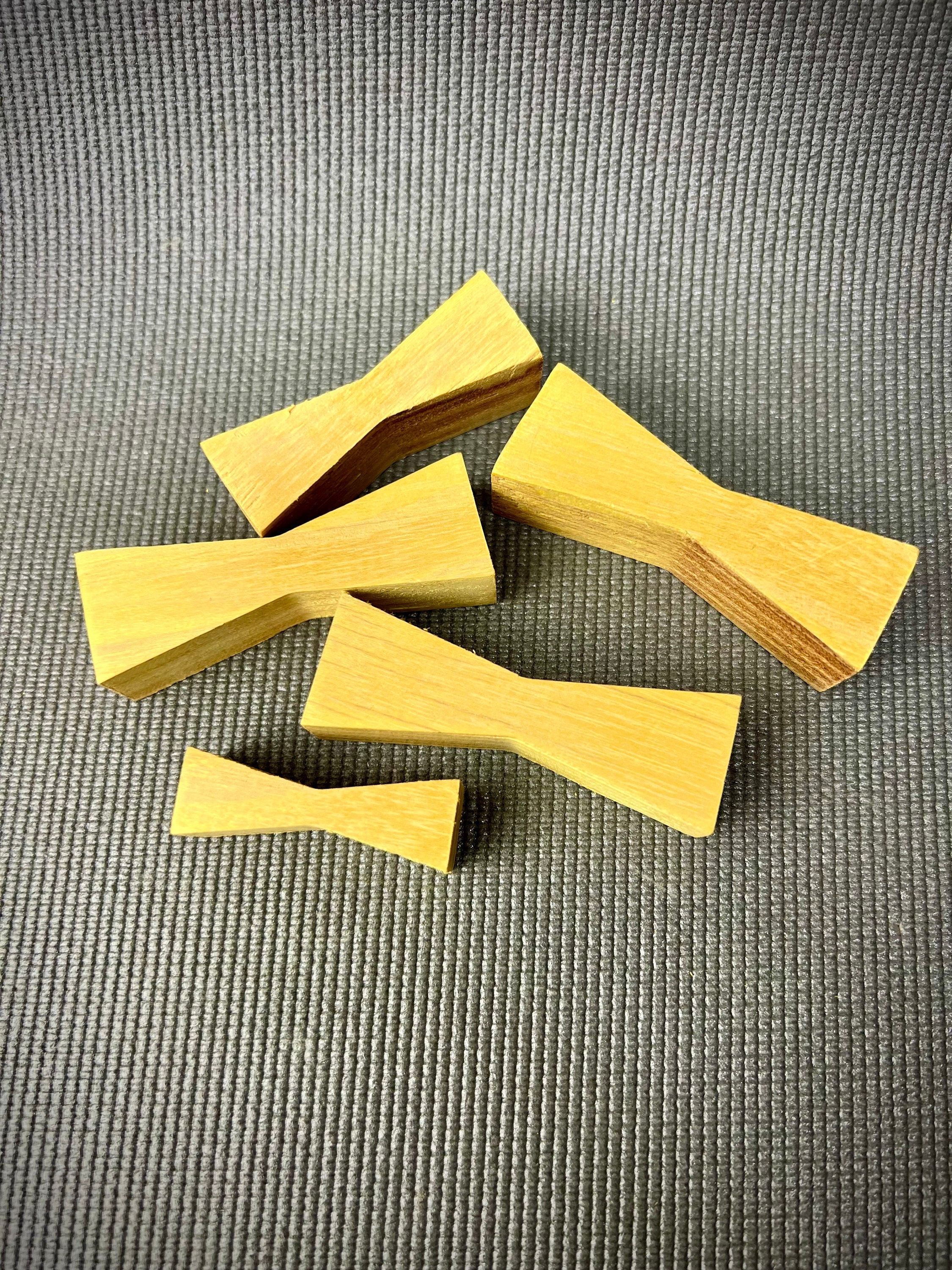 10 Hardwood Bowtie Inserts. Wood Inlays-10 Pack - Etsy