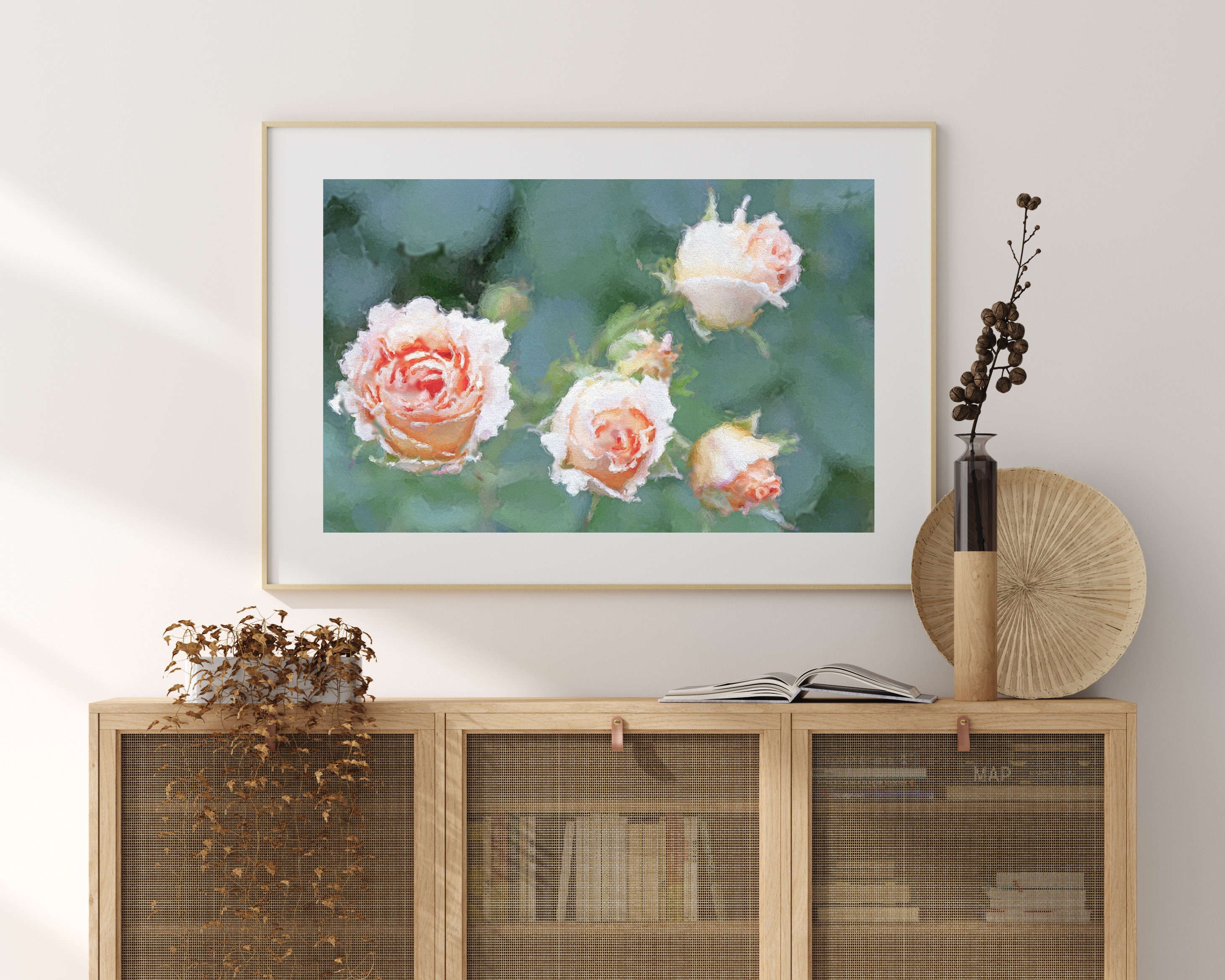 Pink Rose Roses Flower Wall Art Print Roses Art Photography | Etsy