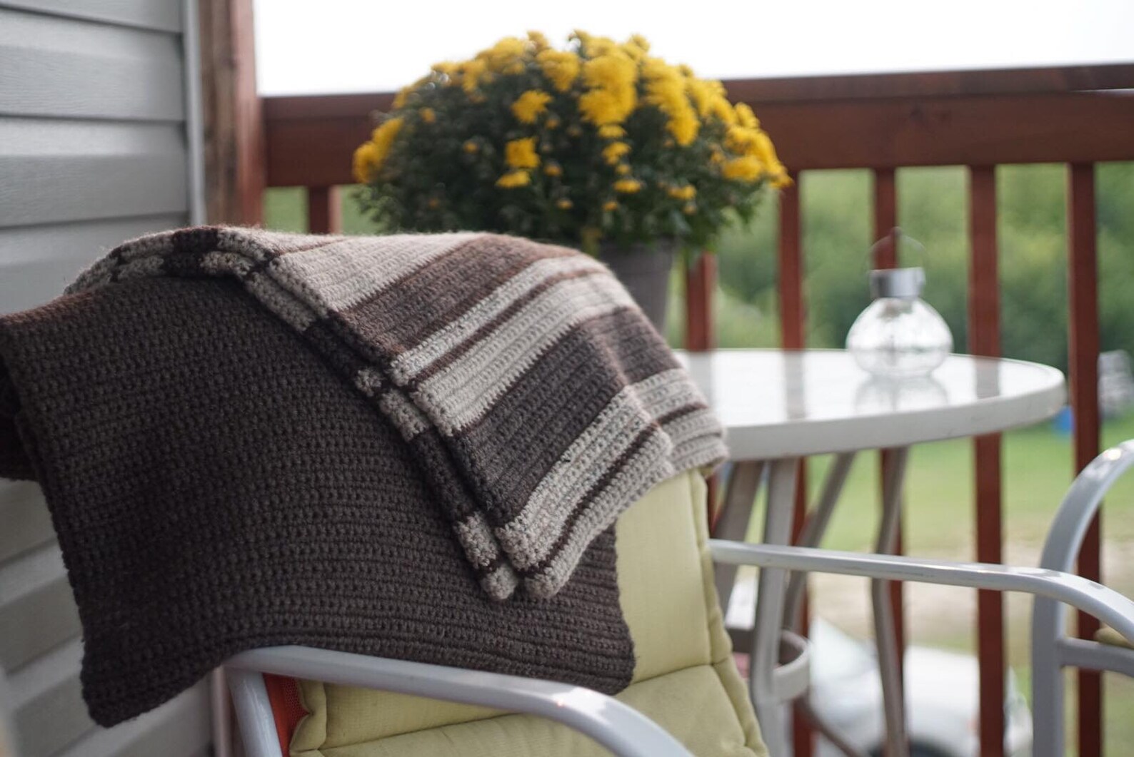 CROCHET PATTERN Striped Cowboy Wool Blanket | Camping | Hiking | Travel ...