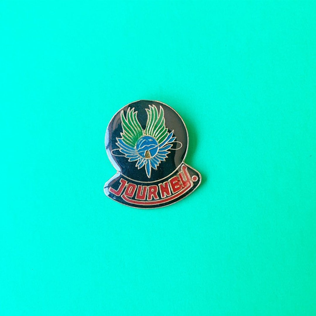 JOURNEY PIN / Vintage Enamel Pin Lapel Pin 80s Pin 80's Pin Hat Tac Tie ...