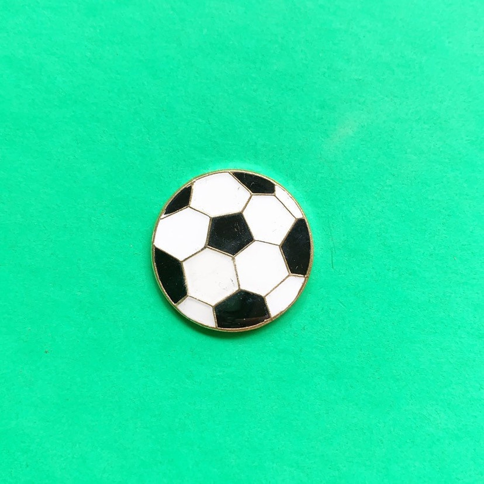 SOCCER BALL Pin / Vintage Pin Enamel Pin Hat Tac Pinback | Etsy