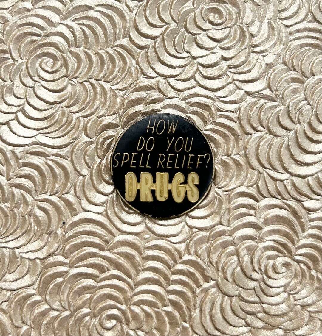 DRUGS Pin / Vintage Pin 80s Pin 80's Pin Pin Enamel Pin Gift Present ...