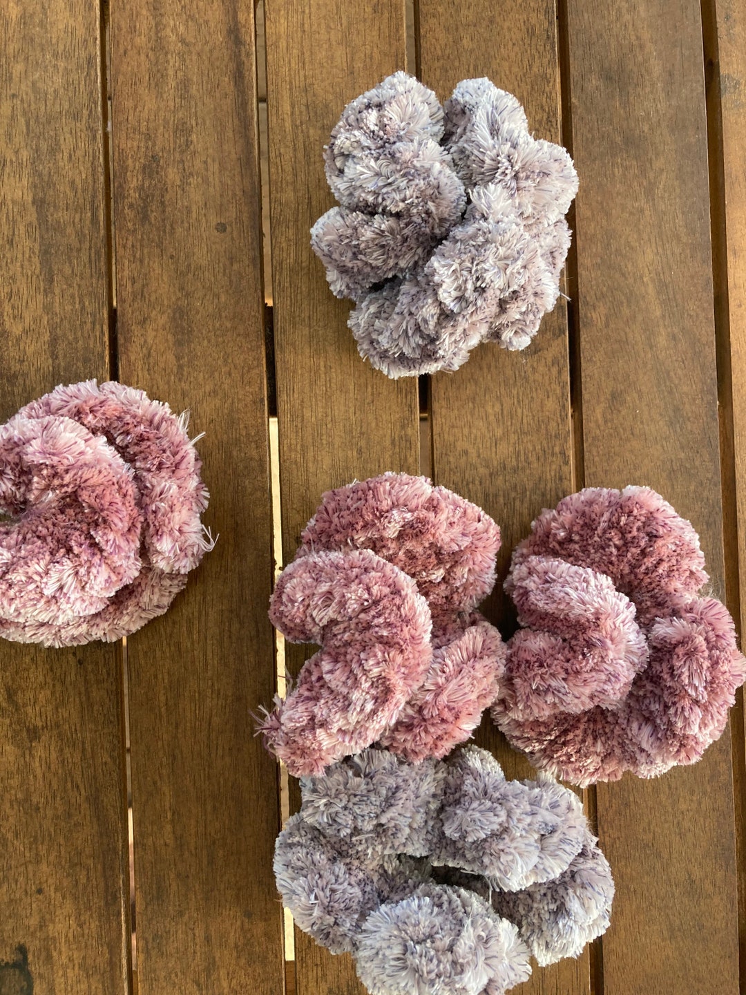 Scrunchies; Hand Crocheted Fuzzy Scrunchies; Fuzzy Scrunchie; Velvet ...