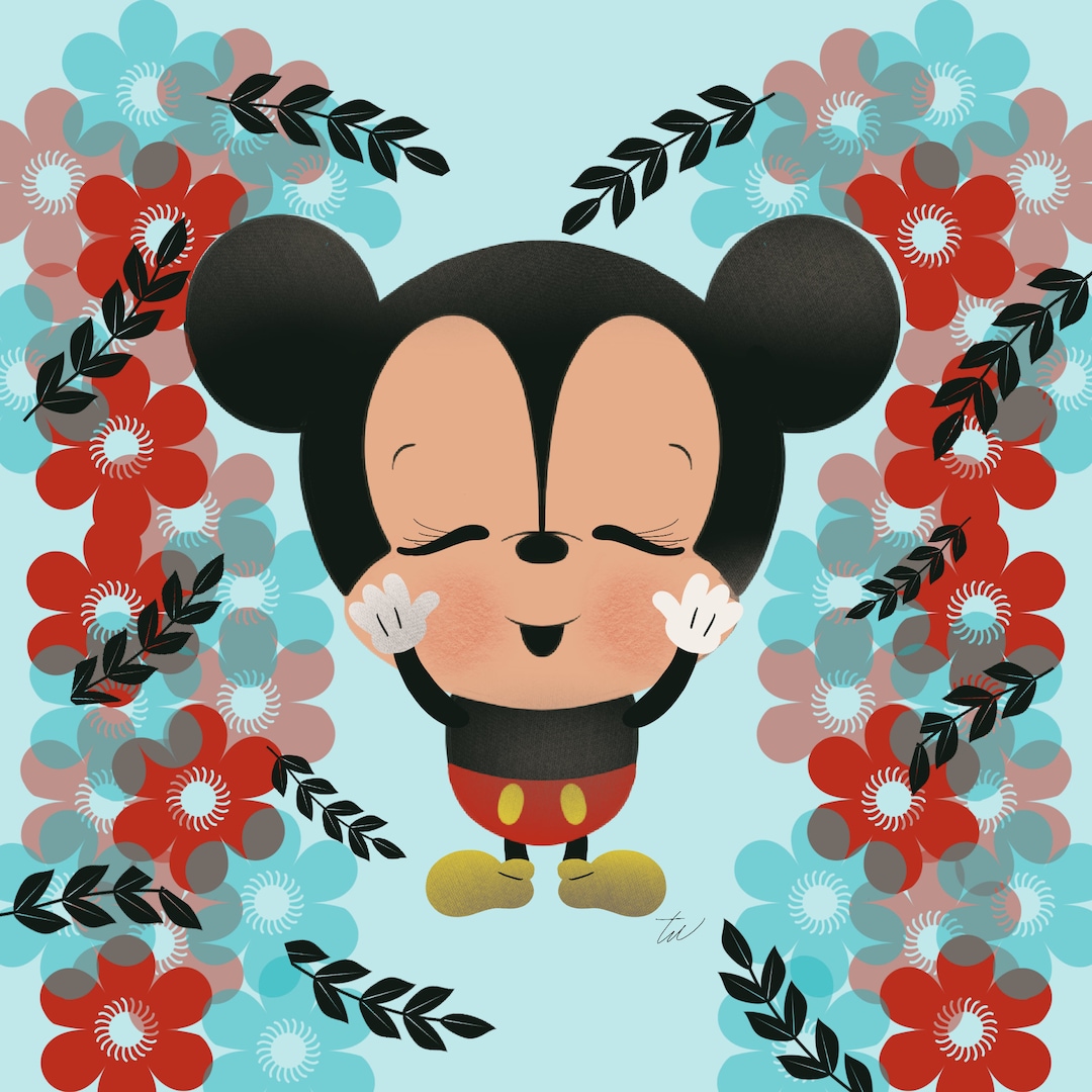 Mickey, Minnie, Goofy Digital Art - Etsy