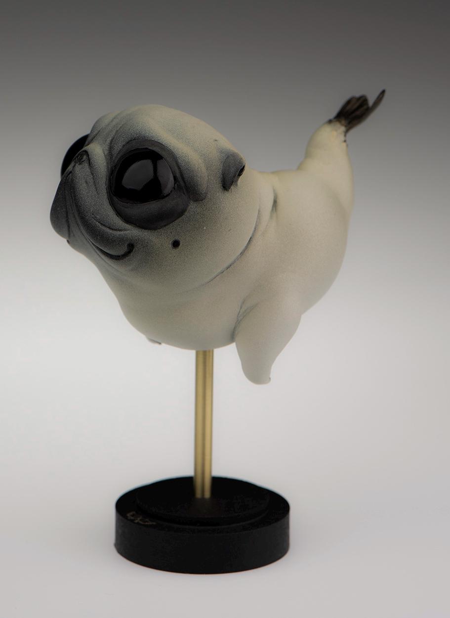 Mermaid Pugs Art Figurine by Katyushka - Etsy