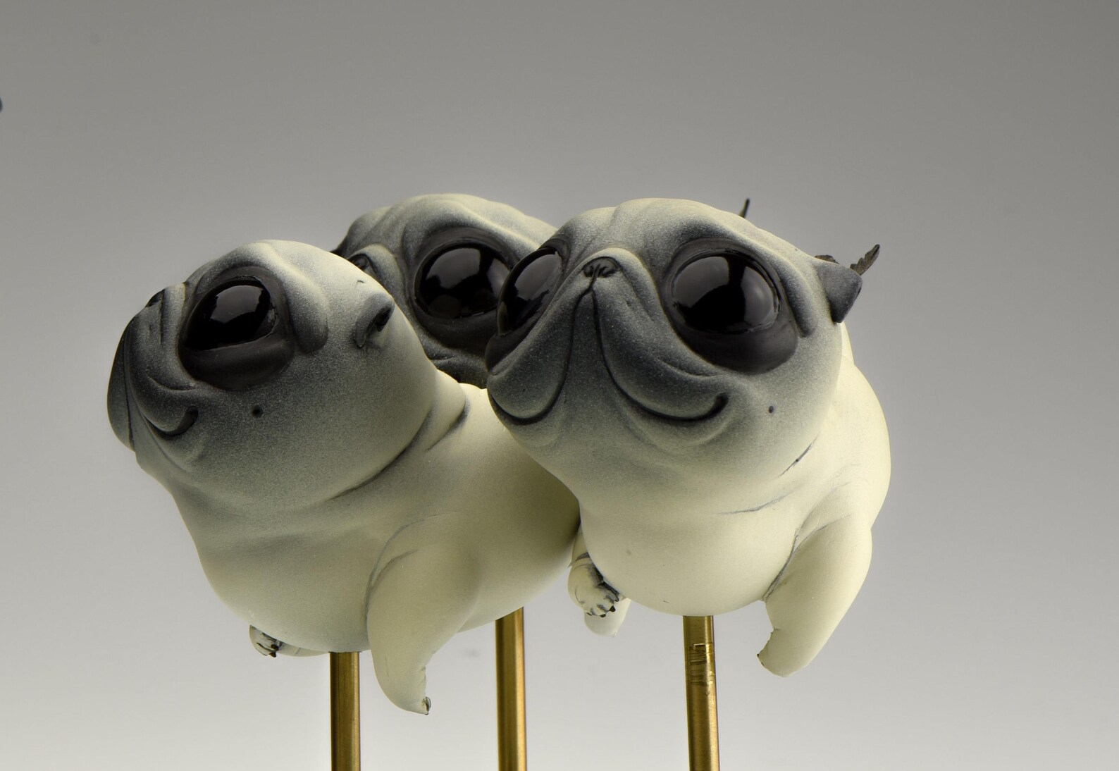 Mermaid Pugs Art Figurine by Katyushka - Etsy