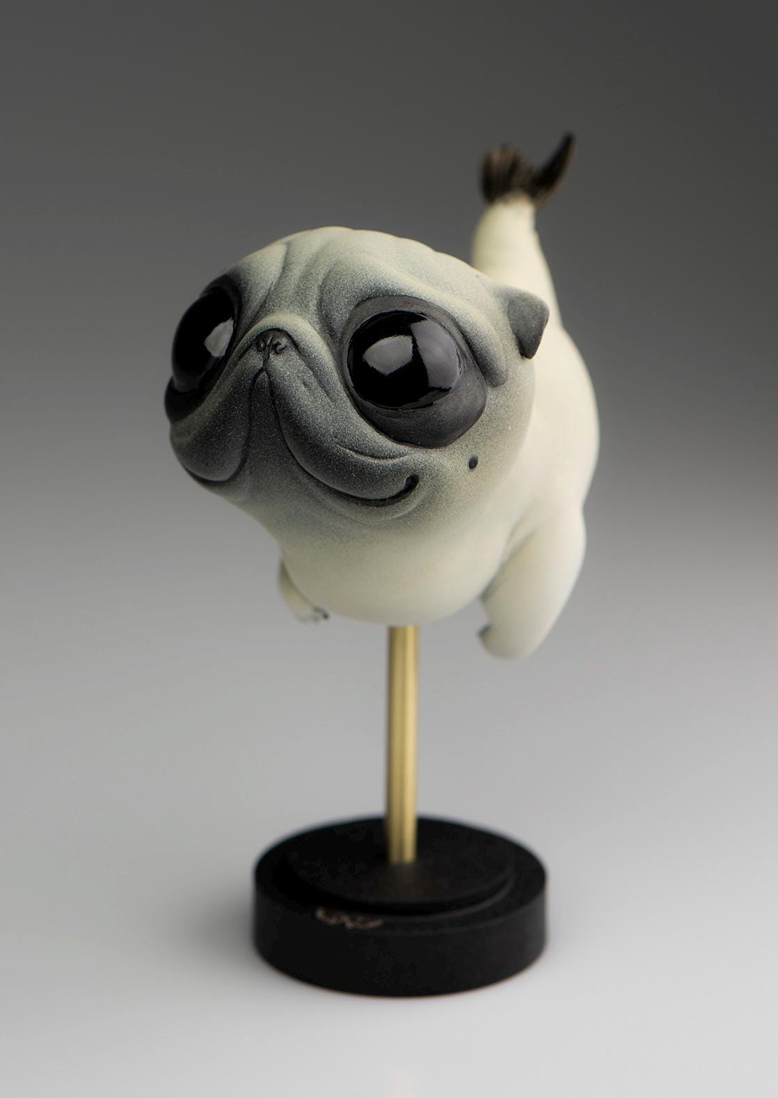 Mermaid Pugs Art Figurine by Katyushka - Etsy