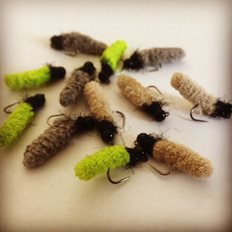 Mop Flies, Dust Mop Flies, Mop Fly, Hand Tied Flies, Hand Made, Made in ...