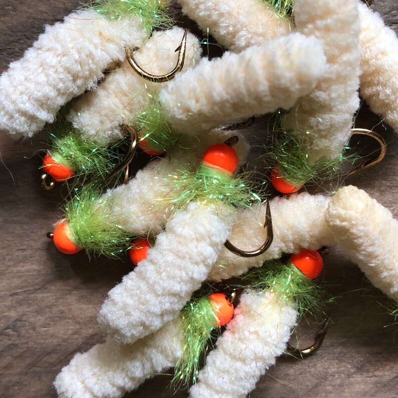 Mop Flies, Dust Mop Flies, Peaches and Cream Mop Fly, Handtied Flies ...