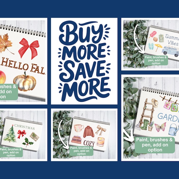 Watercolor Beach Workbook - Etsy