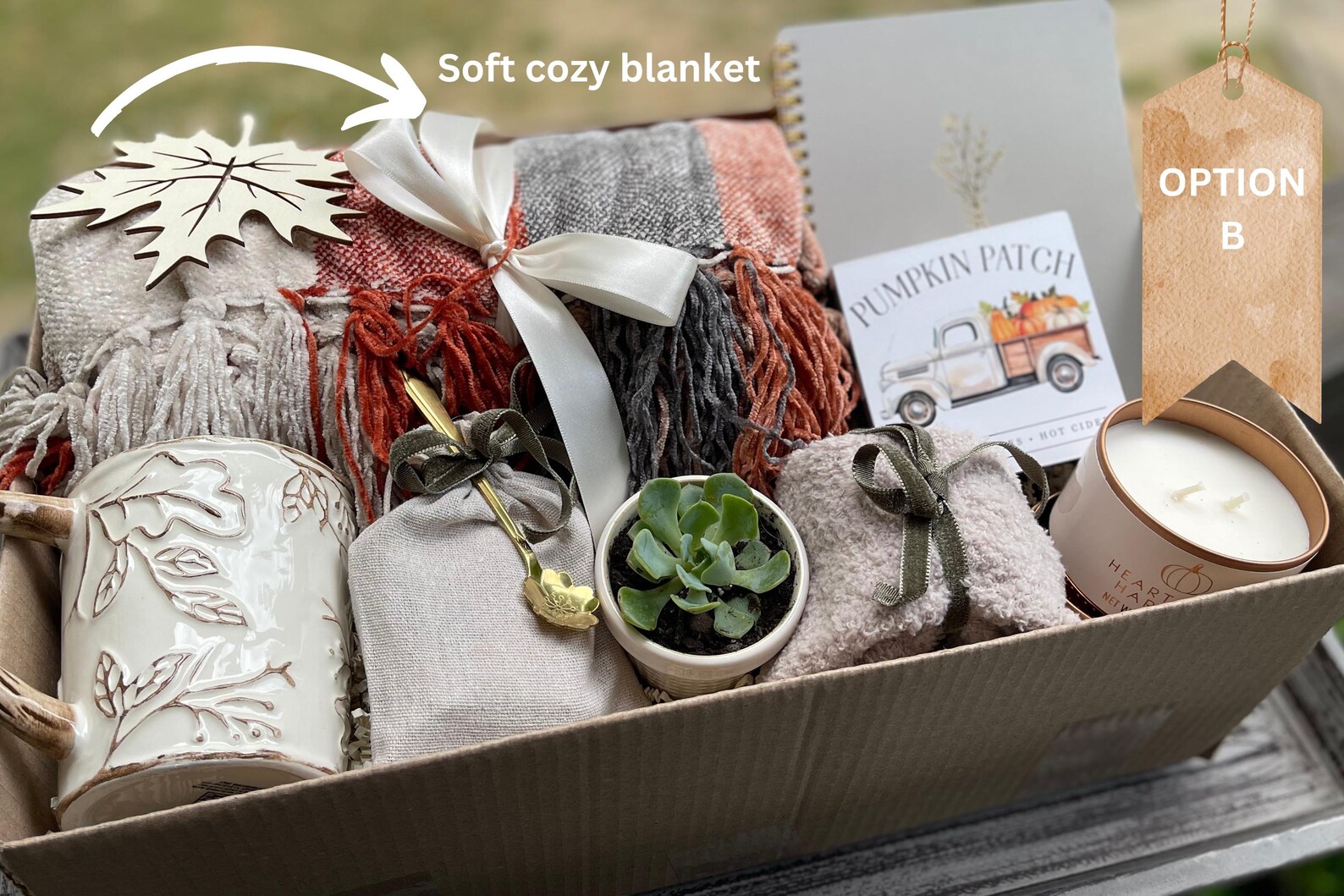 Gift Box Fall Birthday Gift for Her Cozy Gift Box Hygge Tea Gift for ...
