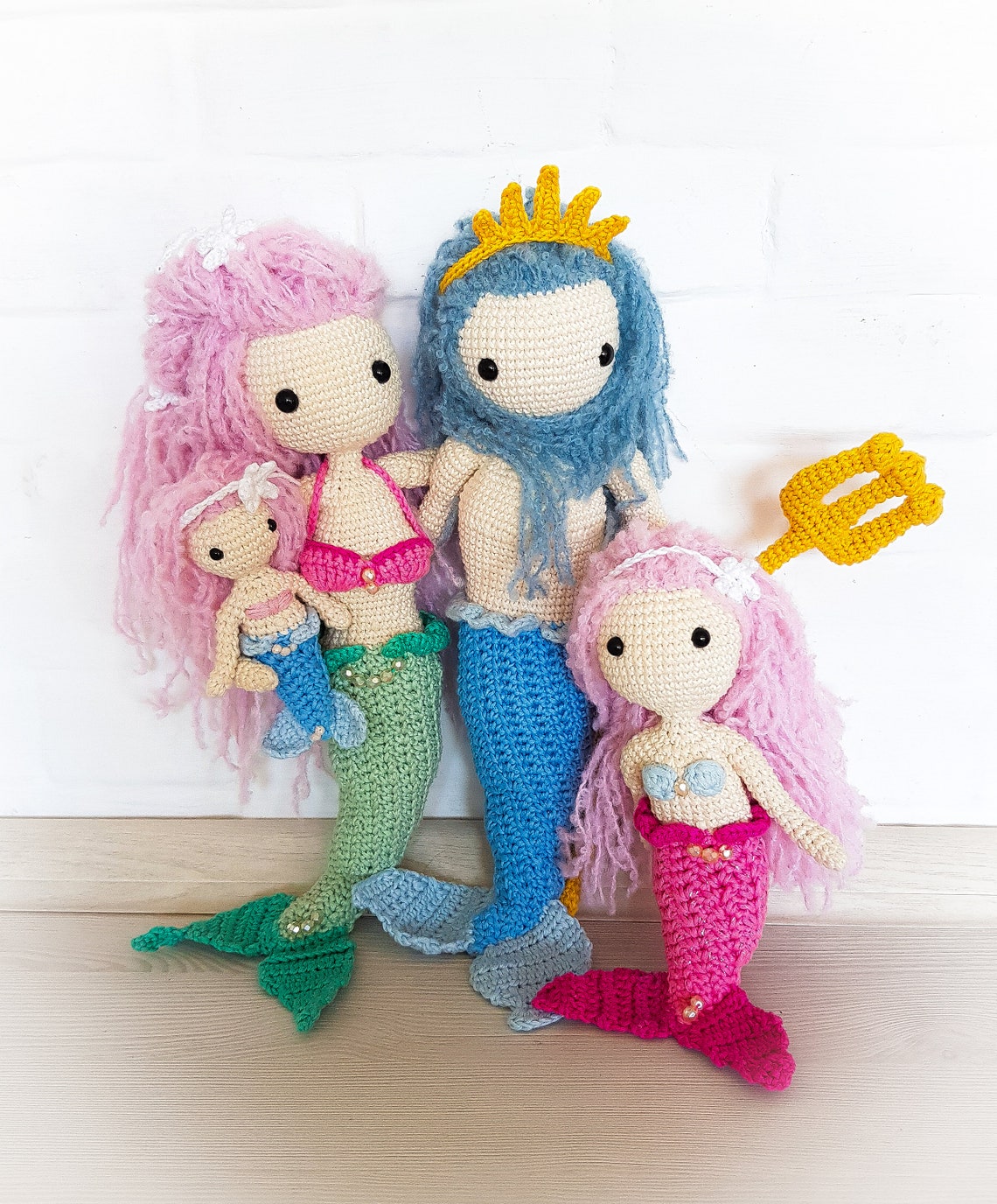 Amigurumi Doll Mermaid - Albert the Merman Pattern - Crochet ...