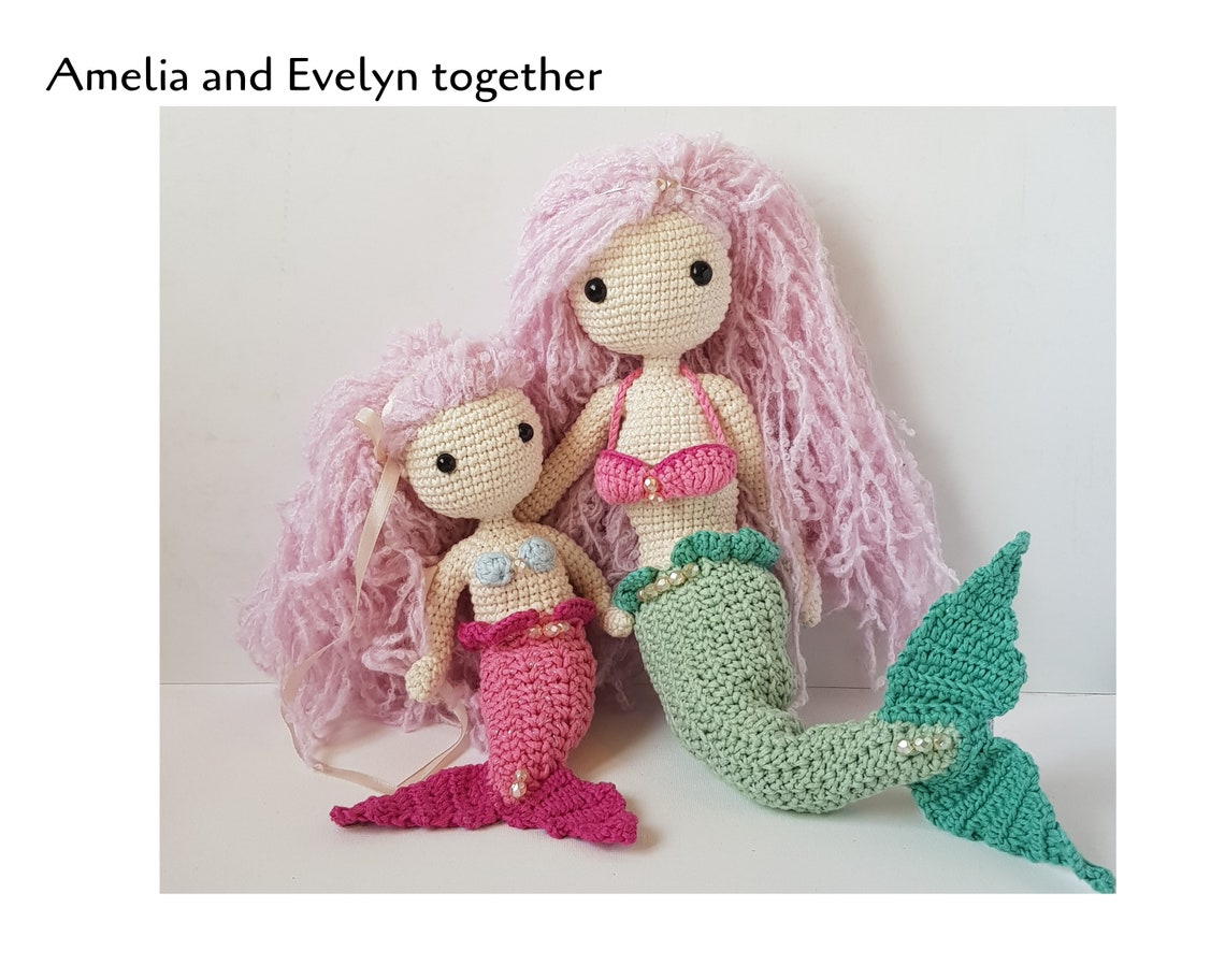 Amelia the Mermaid Pattern - 70 Pictures and 14 Pages of Explanation in ...