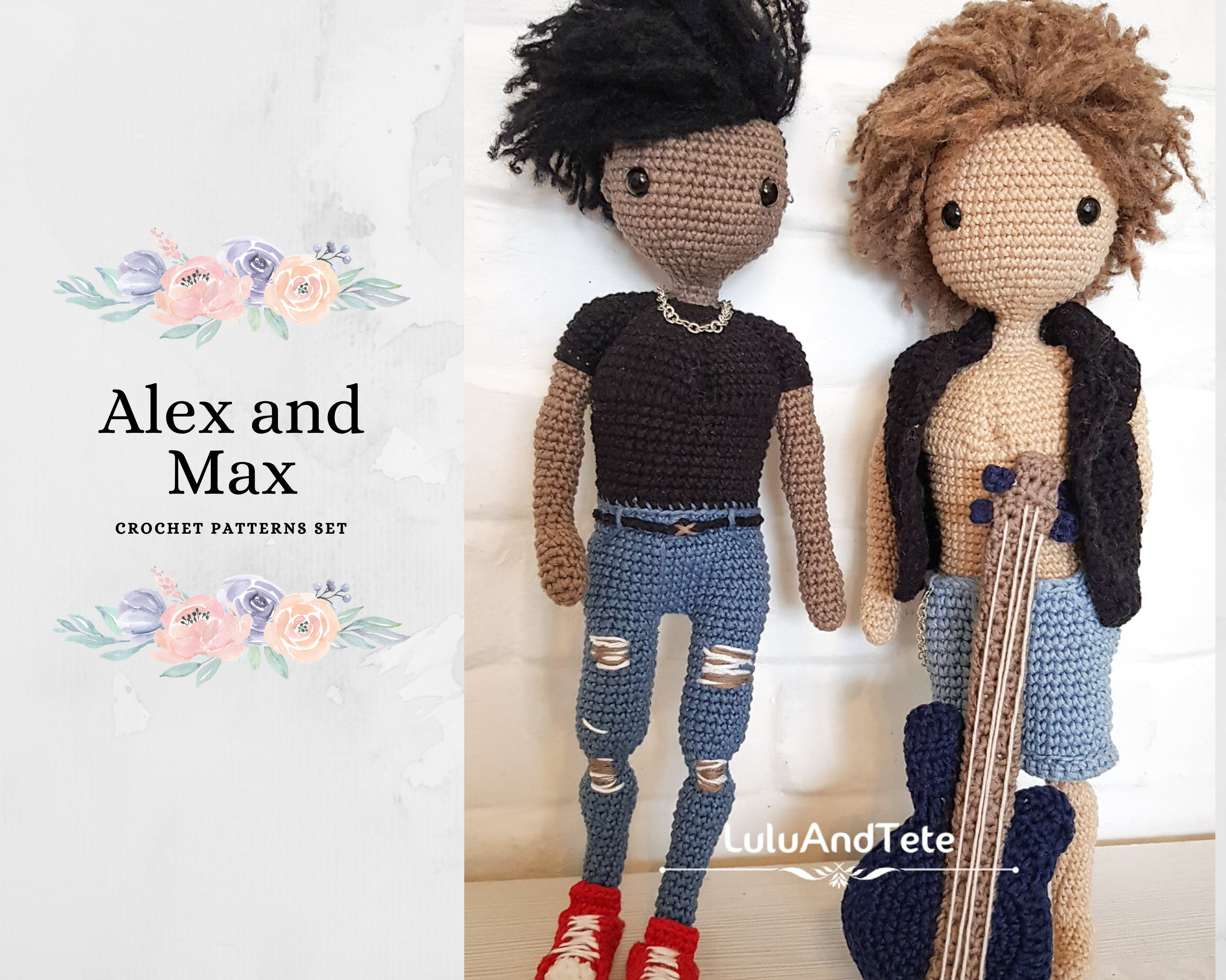 Max and Alex - Set of 2 Patterns - Amigurumi Boys - Lulu and Tete - Etsy