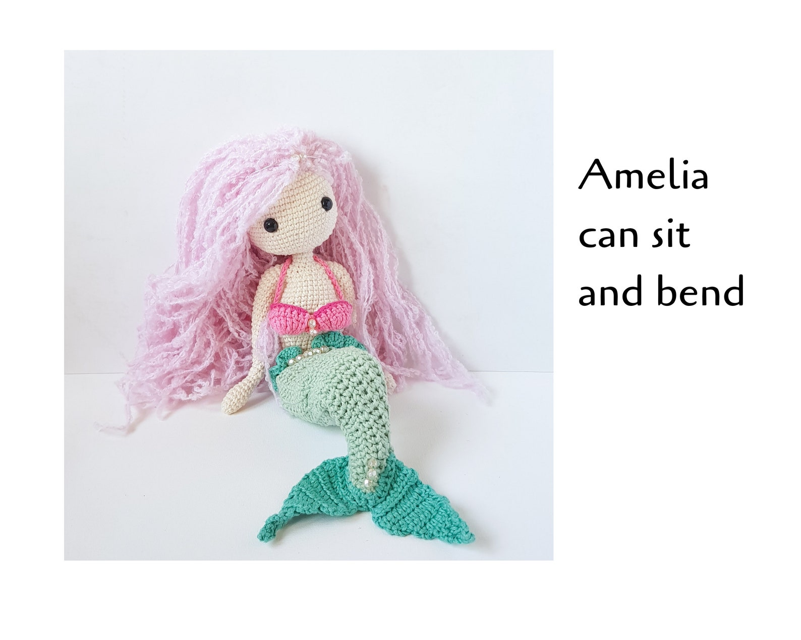 Amelia the Mermaid pattern 70 pictures and 14 pages of | Etsy