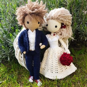 BRIDE and GROOM Wedding Doll Amigurumi Crochet Pattern - Wedding Set - Etsy