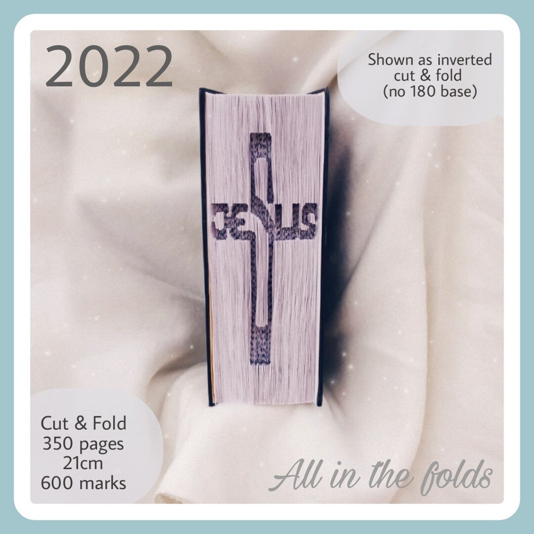Jesus Word Cross - Cut and Fold Pattern - Etsy