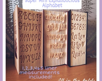 Book Folding Mini Alphabet - Etsy