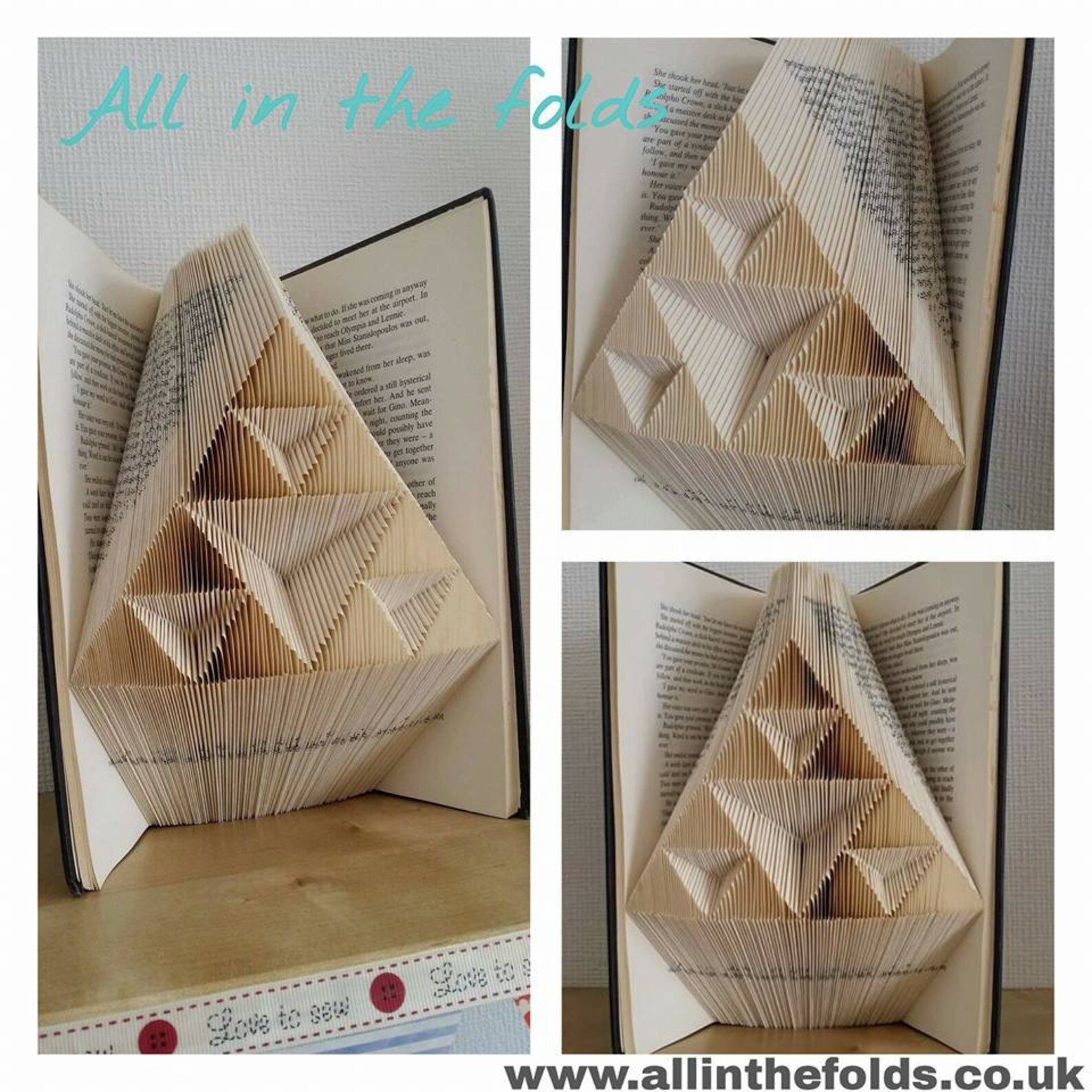 Geometric Triangle Mmf Book Folding Pattern - Etsy Norway